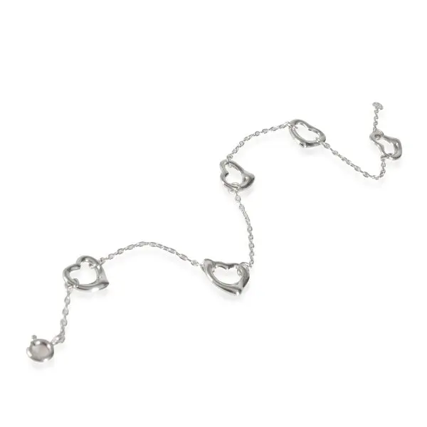 Tiffany & Co. Elsa Peretti Sterling Silver Open Heart Bracelet