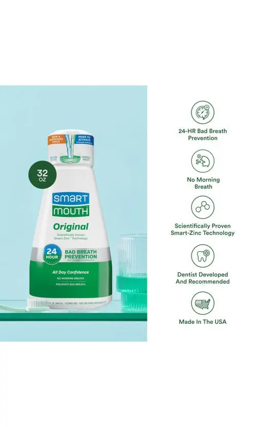 SMARTMOUTH Original Zinc Activated Mouthwash 2 Pack