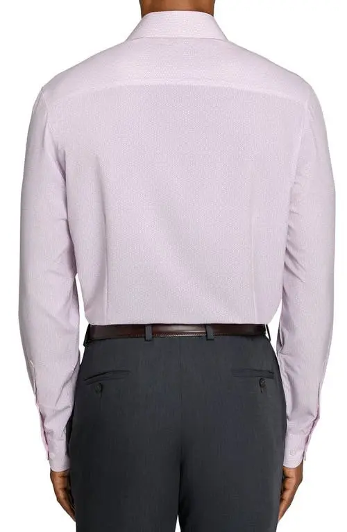 W.R.K Circle Geo Performance Dress Shirt - White/pink