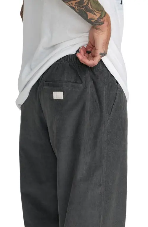 Rvca Micro Corduroy Straight-leg Pants - Sage Leaf