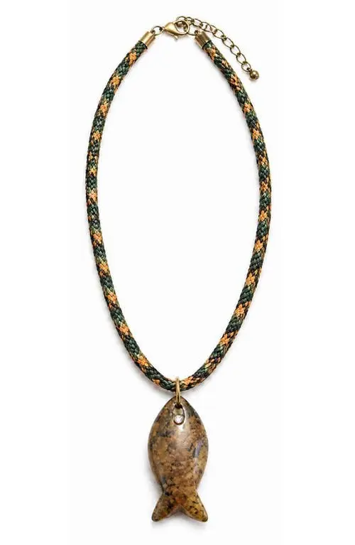 MACRAE & CO. Dockside Strand Necklace - Brown
