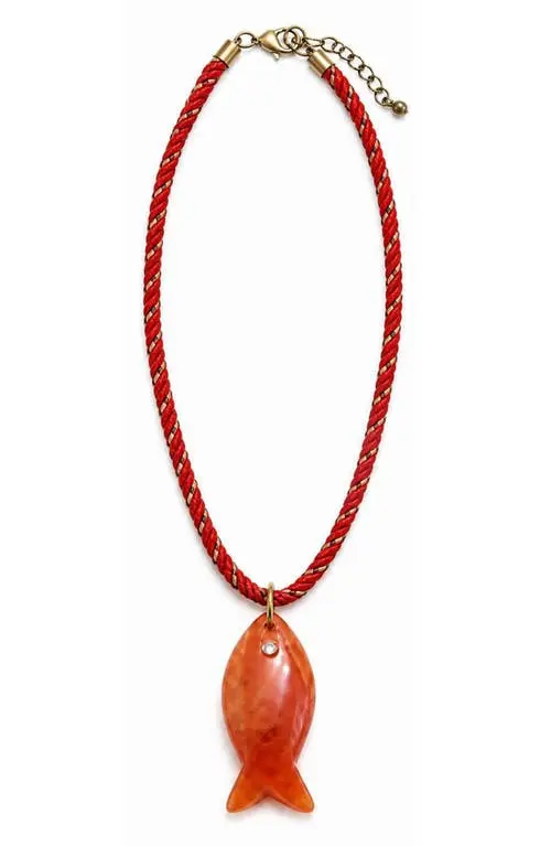 MACRAE & CO. Dockside Strand Necklace - Red