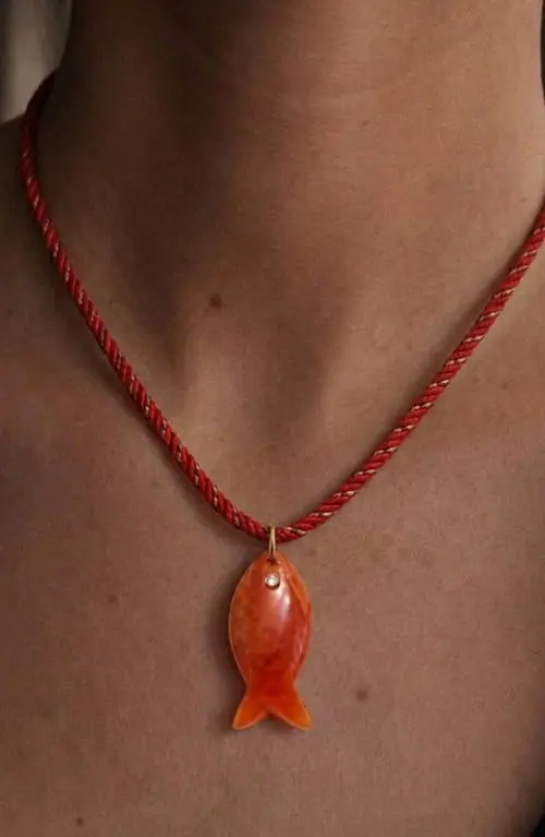 MACRAE & CO. Dockside Strand Necklace - Red