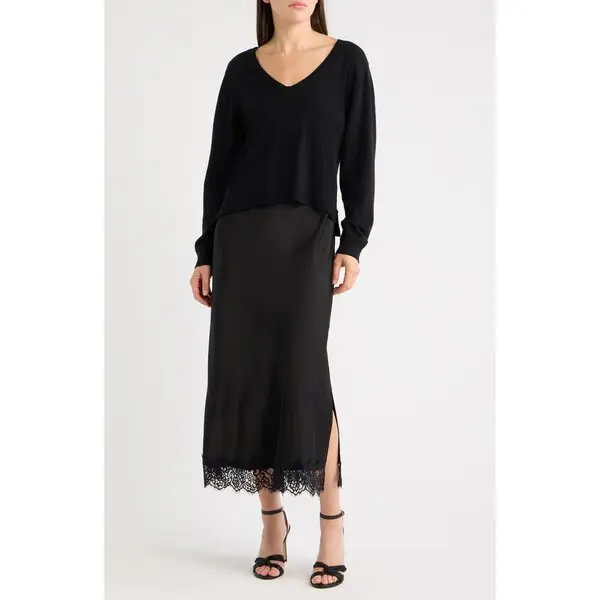 Sam Edelman Mixed Media Maxi Dress