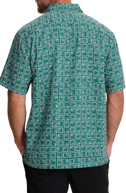 Tommy Bahama Torres Tiles Printed Silk Camp Shirt