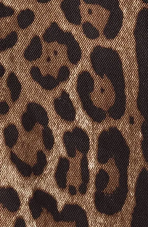 Dolce & Gabbana Belted Leopard Print Short Trench Jacket - Leo New