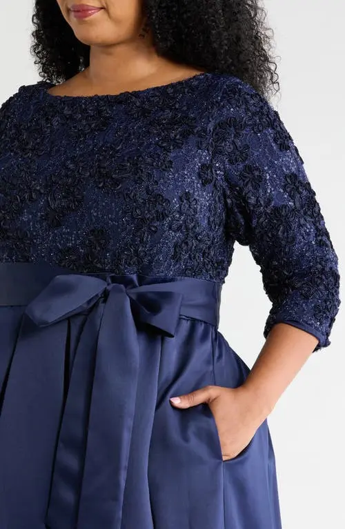 JESSICA HOWARD Embroidered Gown