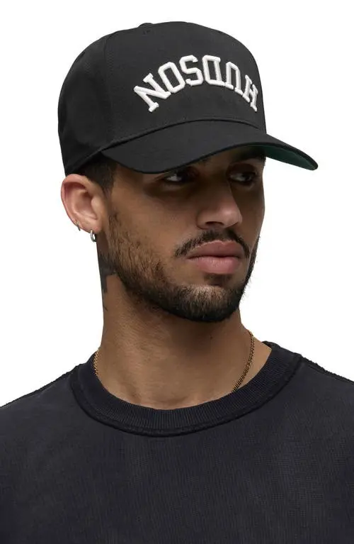 Hudson Jeans Embroidered Logo Baseball Cap