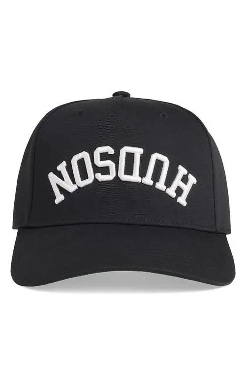 Hudson Jeans Embroidered Logo Baseball Cap