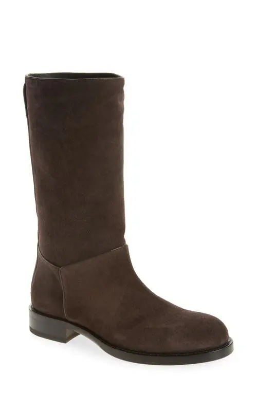 THE ROW Nobilis Suede Riding Boot