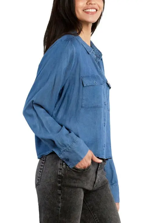 BILLY T Darling Embroidered Denim Shirt