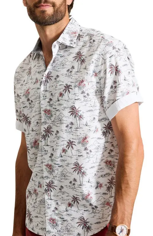 Tommy Bahama Nova Wave Sweetwater Scenic Short Sleeve Button Up Shirt