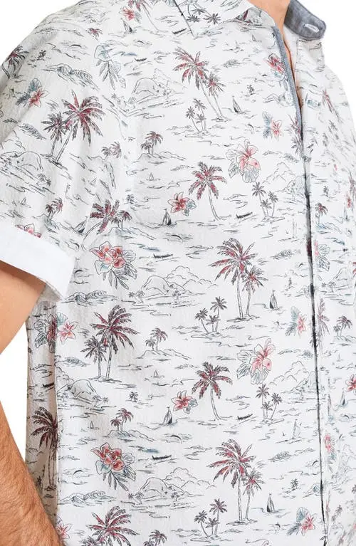 Tommy Bahama Nova Wave Sweetwater Scenic Short Sleeve Button Up Shirt