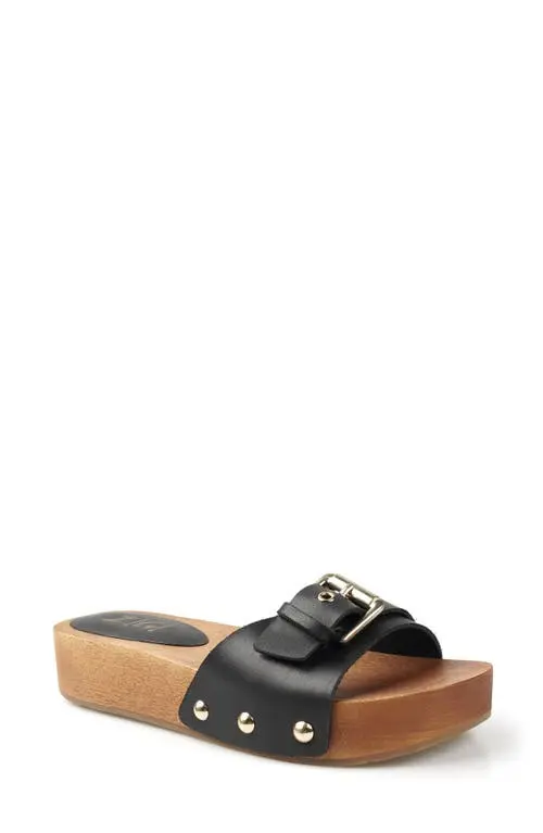 ZIGI Ninnah Leather Slide Sandal - Blklt