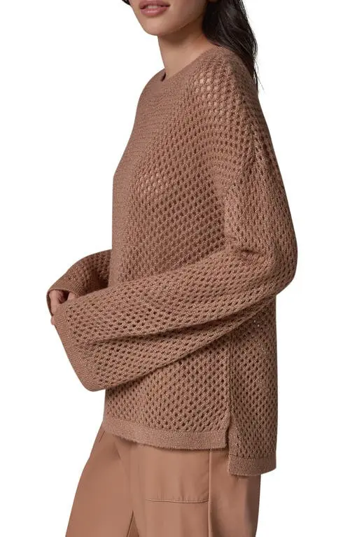 Donna Karan New York Metallic Open Stitch Sweater