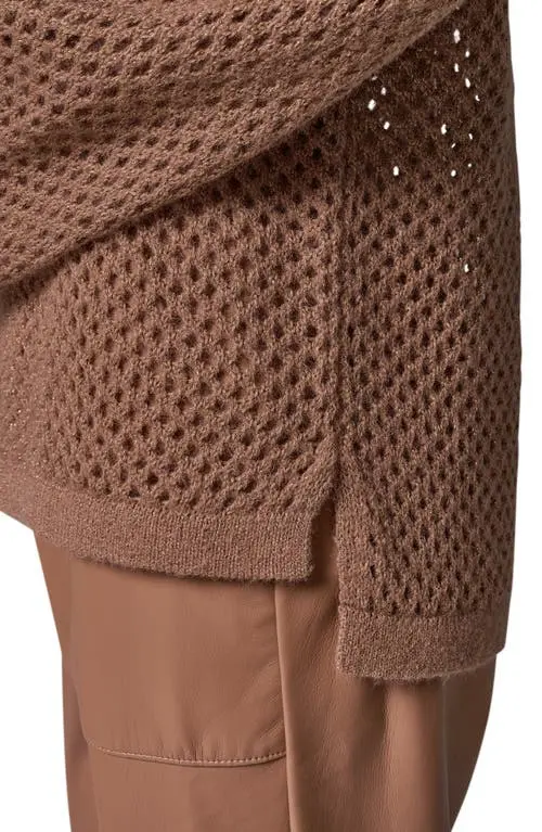 Donna Karan New York Metallic Open Stitch Sweater