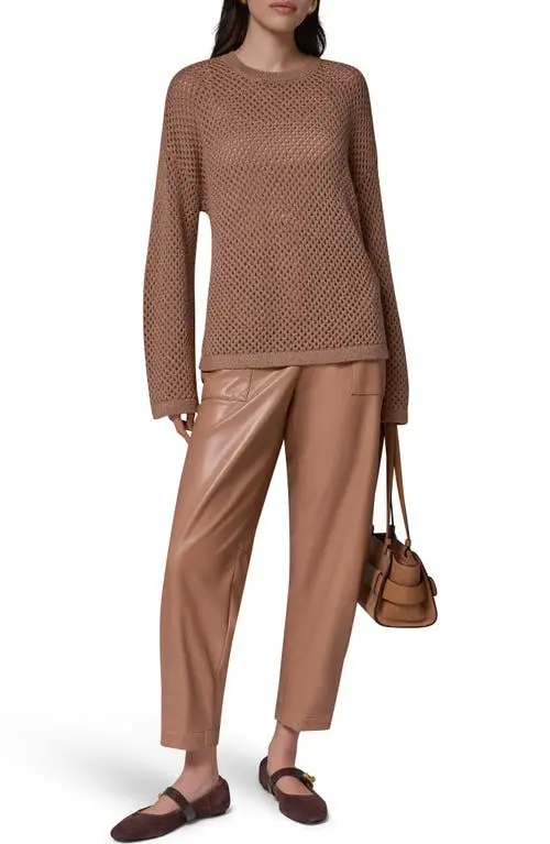 Donna Karan New York Metallic Open Stitch Sweater