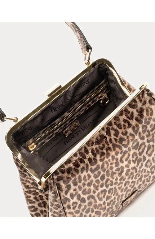 FRANCES VALENTINE Katherine Metallic Leather Frame Bag