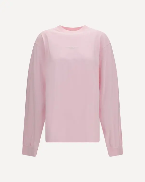 Alexander Wang Long-sleeve Logo T-shirt - Pink