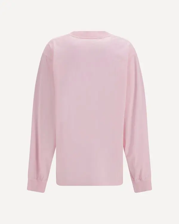 Alexander Wang Long-sleeve Logo T-shirt - Pink