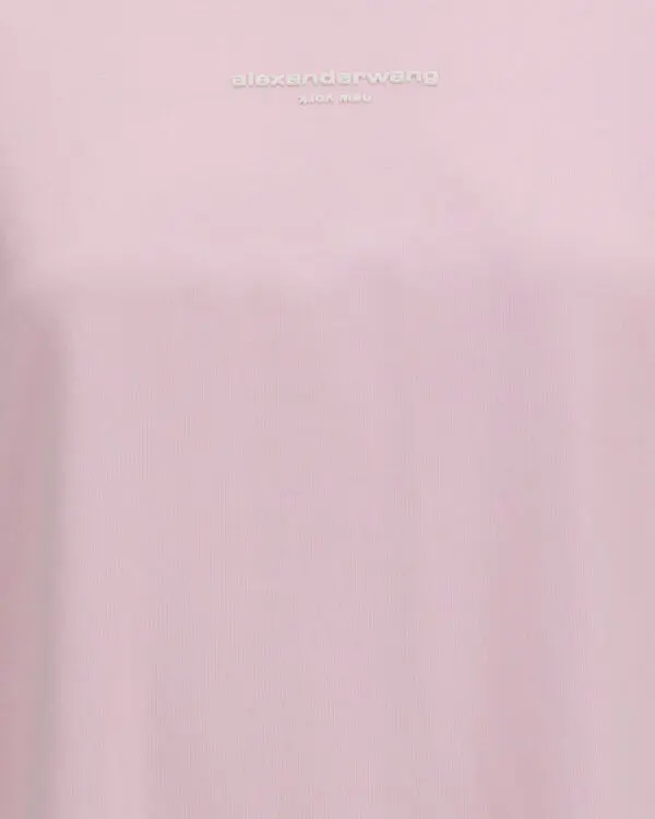 Alexander Wang Long-sleeve Logo T-shirt - Pink