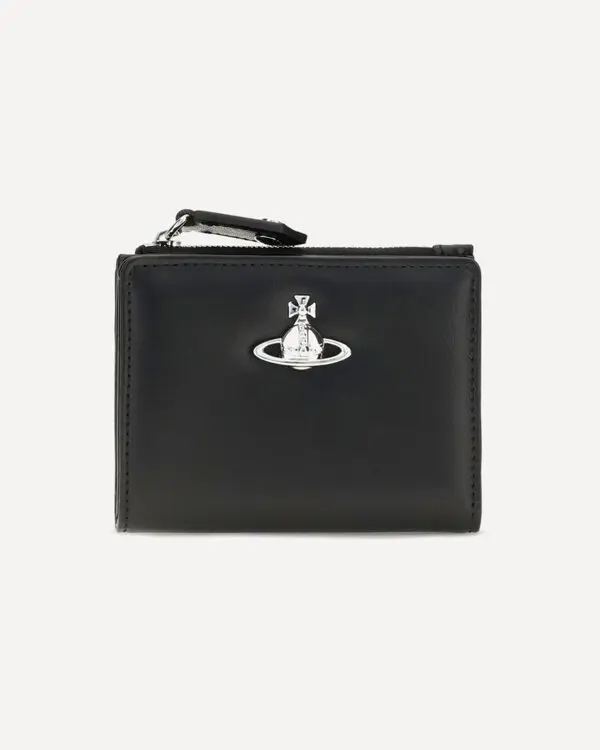 VIVIENNE WESTWOOD Slim Flap Leather Card Holder