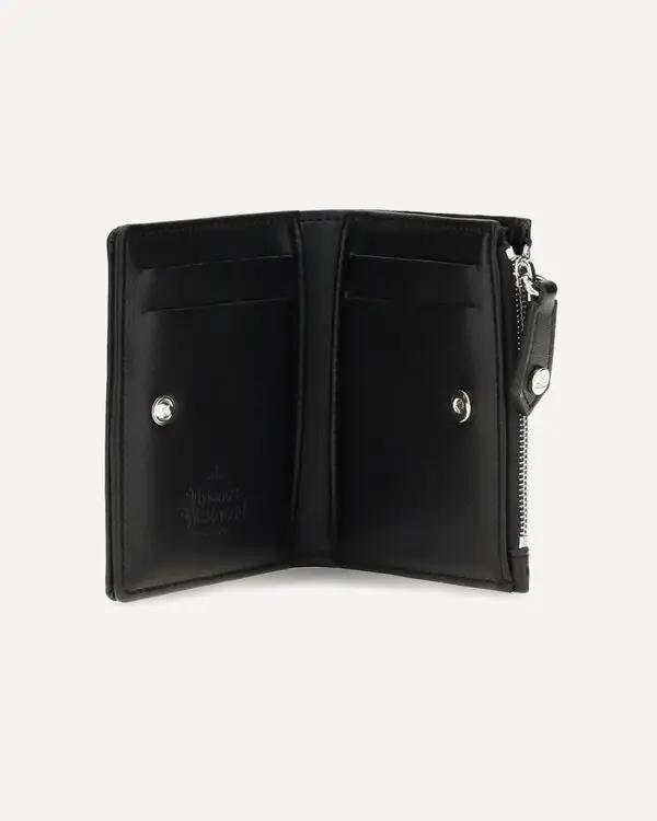 VIVIENNE WESTWOOD Slim Flap Leather Card Holder