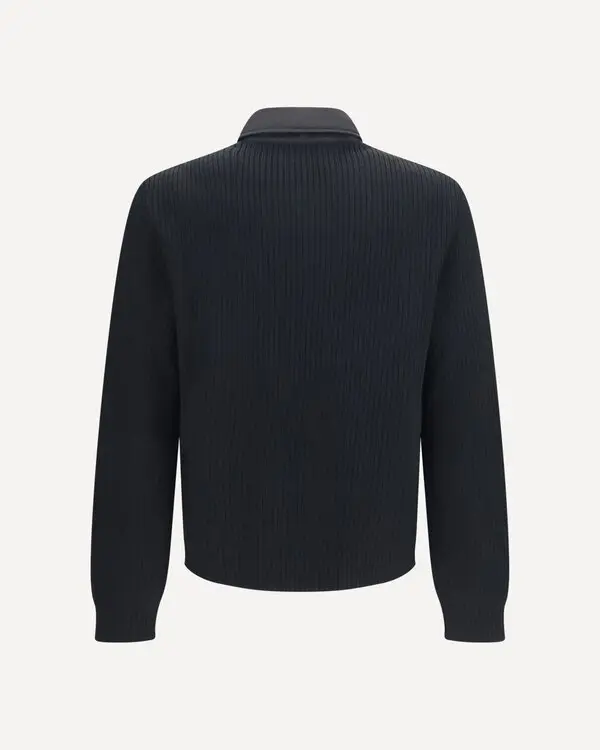Prada Knit Jacket With Padded Front