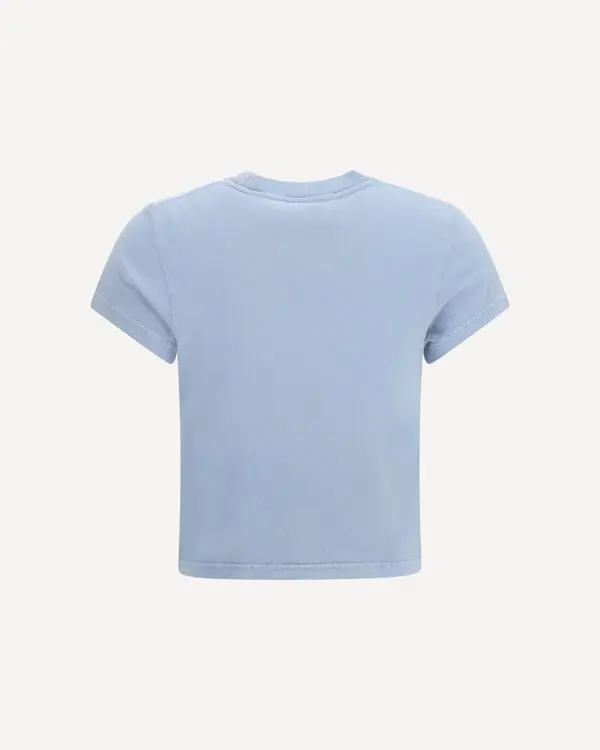 Alexander Wang Short-sleeve Logo T-shirt - Light Blue