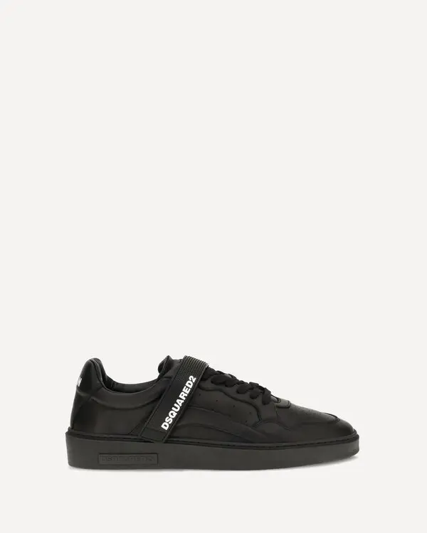 Dsquared2 Leather Strap Sneakers