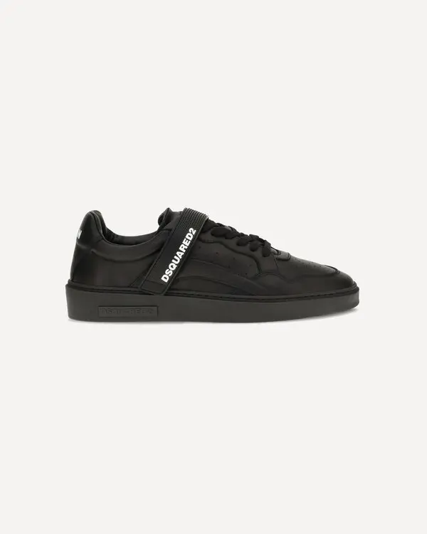 Dsquared2 Leather Strap Sneakers
