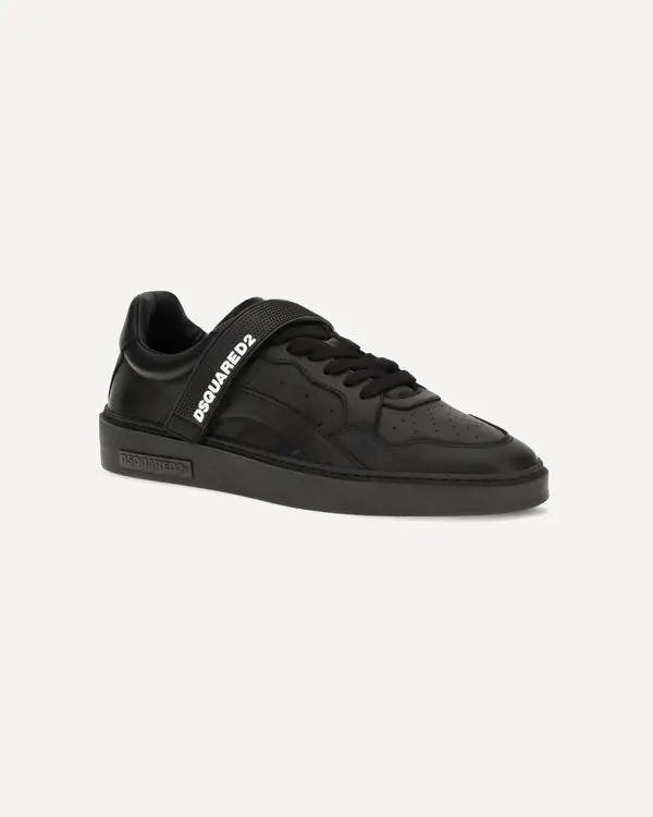 Dsquared2 Leather Strap Sneakers