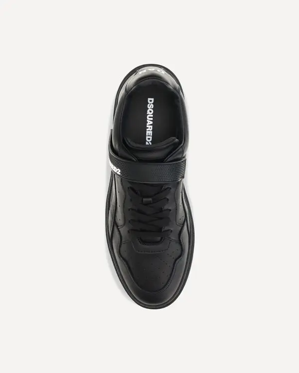 Dsquared2 Leather Strap Sneakers