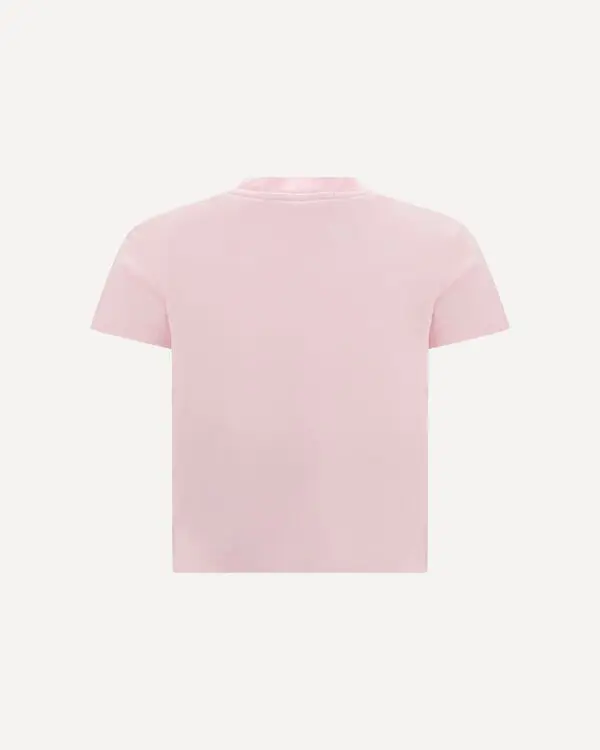Alexander Wang Hort-leeve T-hirt With Central Logo Print - Pink