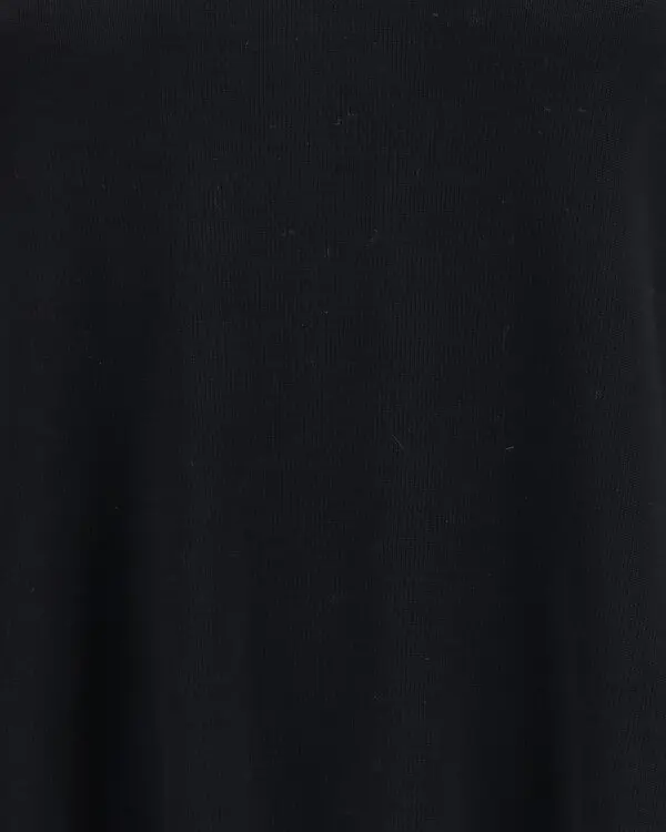 ELLA Wool Polo Collar Sweater - Black