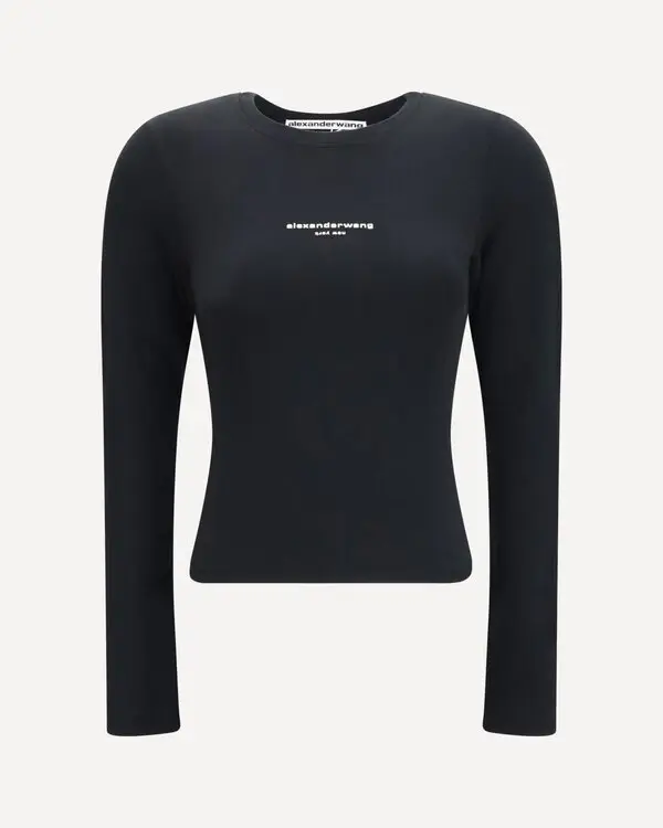 Alexander Wang Logo T-hirt - Black