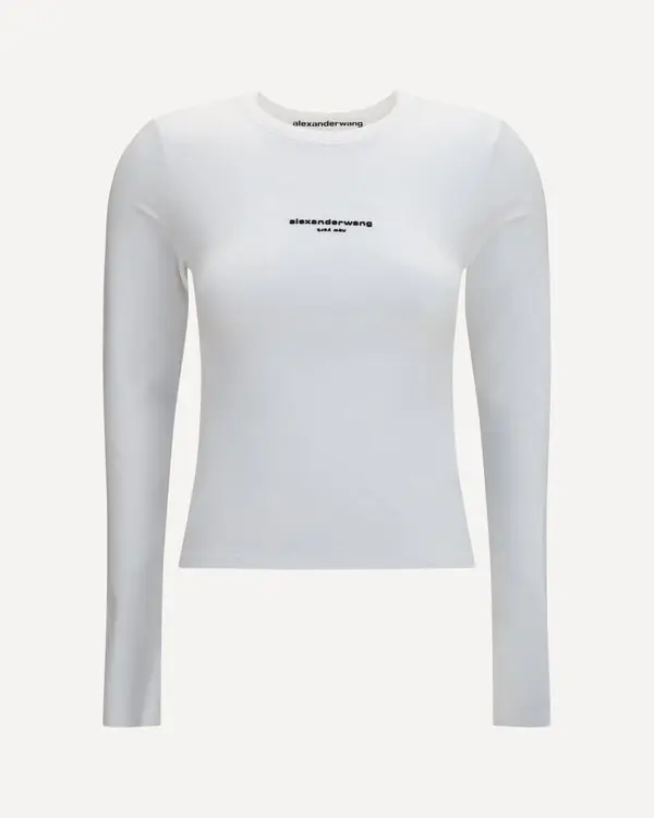 Alexander Wang Logo T-hirt - White