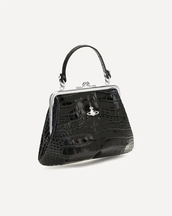 VIVIENNE WESTWOOD Granny Frame Crocodile Effect Handbag