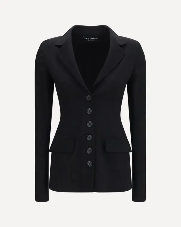 Dolce & Gabbana Stretch Wool Single Breasted Jacket
