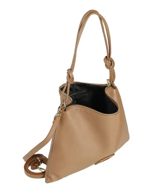 MARC ELLIS Handbag Camel Leather - Beige