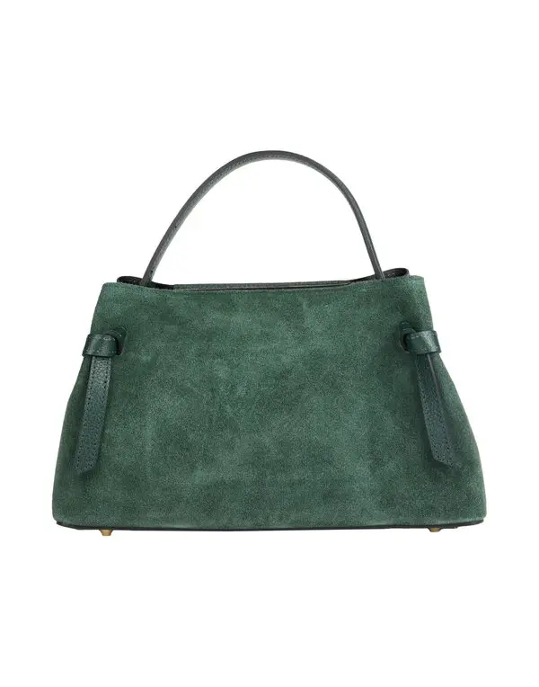 LAURA DI MAGGIO Leather Boston Bag - Green