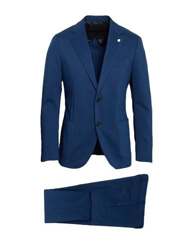 LARDINI Suit Deep Teal Size Cotton, Polyamide, Elastane