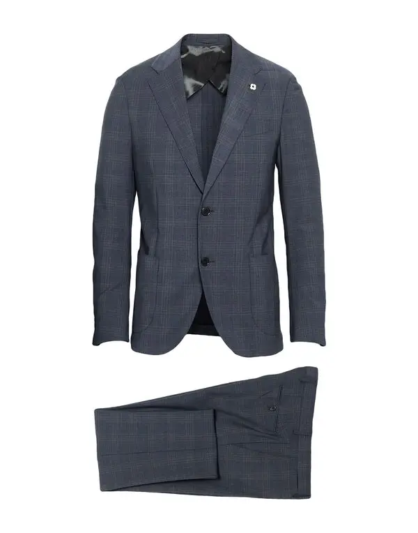 LARDINI Suit Size Polyester, Wool, Elastane