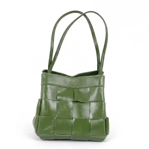MODENAIRE Woven Leather Mini Shoulder Bag