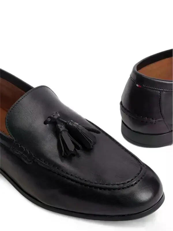 Tommy Hilfiger Tassel-detail Leather Loafers