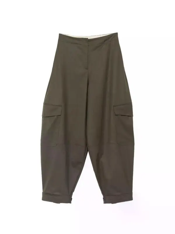 ALYSI Cropped Trousers With Flap Pockets