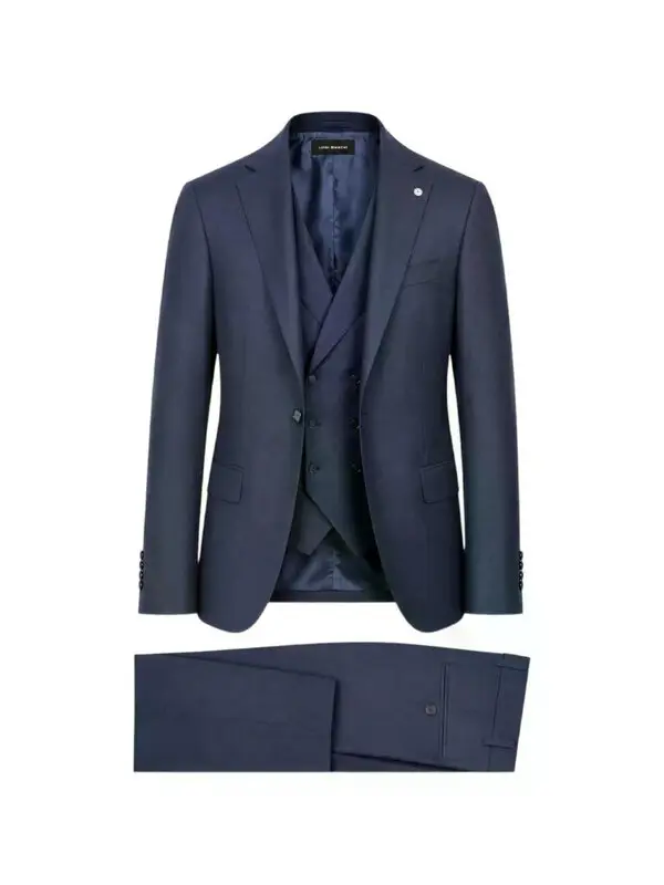 LUIGI BIANCHI MANTOVA Single-breasted Three-piece Suit