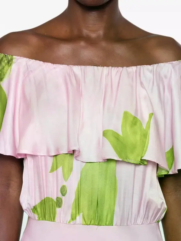 Themis Z Eudora Ruffled Off-the-shoulder Mini Dress