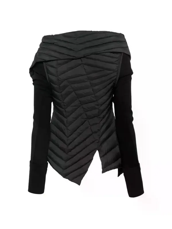 YEHUAFAN Quilted Asymmetric Puffer Jacket