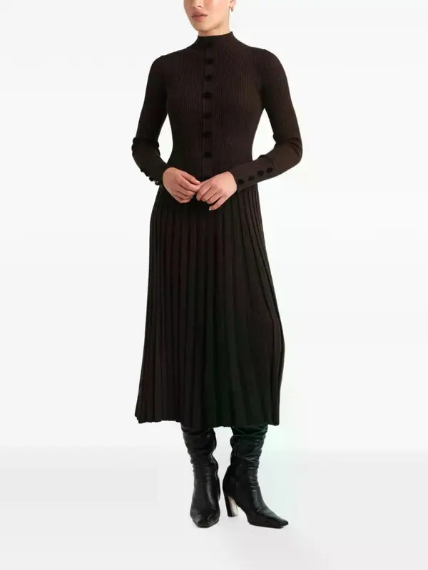 Cara Cara Easton Ribbed-knit Midi Dress